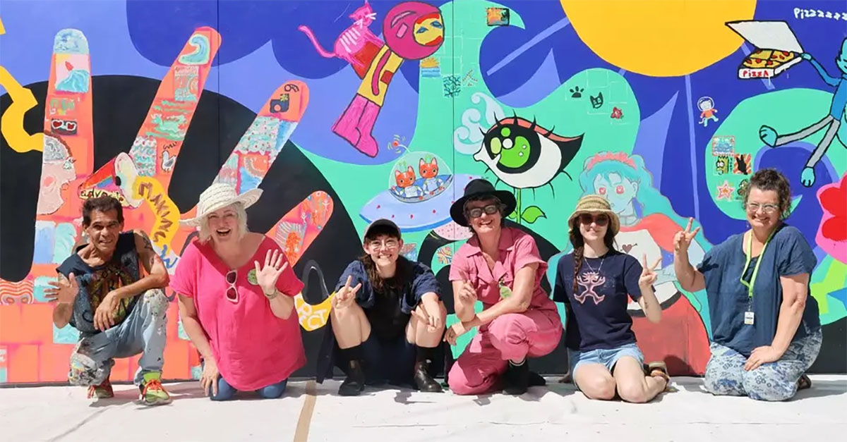 Wesley Arts brightens up Brisbane with live mural painting | WMQ